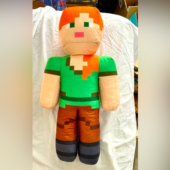 Toys | Minecraft Large 21 Stuffed Character Plush Alex | Poshmark